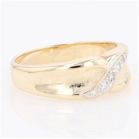 11ctw Round Diamond Diagonal Set Wedding Band Ring 14k Yellow Gold