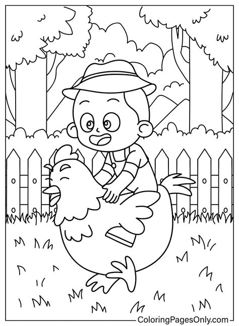 Chicken Kleurplaten Kippen Coloring Template Pages Kip Templates