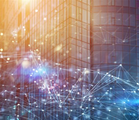 Premium Photo Abstract Internet Connection Network Background With Motion Effects