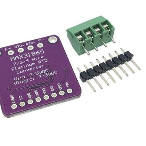 Jual Max31865 Pt100 Rtd Temperature Sensor Amplifier Module Arduino Shopee Indonesia