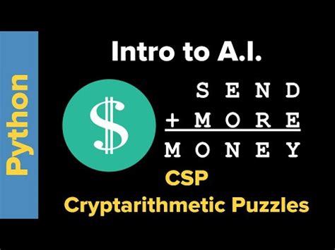 Intro To AI Cryptarithmetic Puzzles YouTube