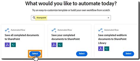 save all completed documents to sharepoint