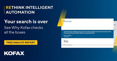 Kofax On Linkedin Kofax Named A Leader In Everest Groups 2023 Idp Peak Matrix Assessment