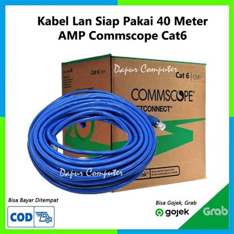 Promo Kabel Utp Cat Commscope M Kabel Lan Meter Siap Pakai Murah Diskon Di
