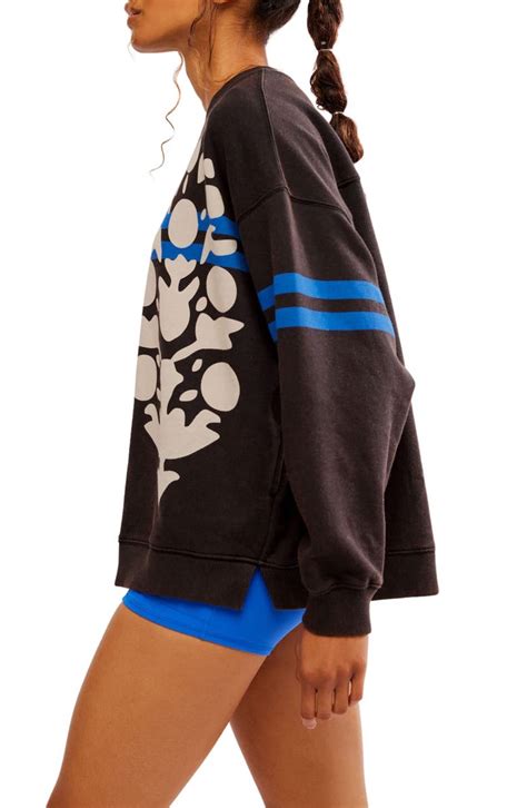 Free People Fp Movement All Star Oversize Graphic Sweatshirt