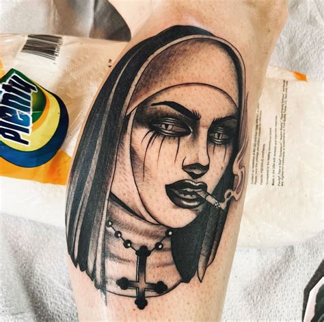 Nun Tattoo Tattoos Ink Tattoo Hammer Tattoo