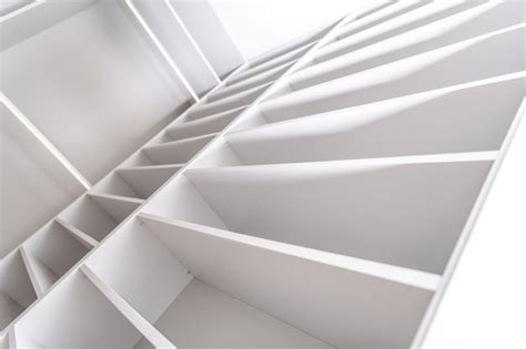 Premium Photo Residential Elegant White Closet Shelfs