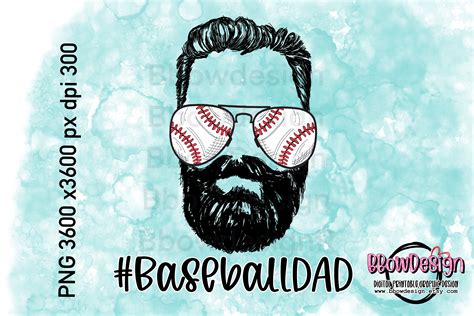 Baseball Dad Png Sublimation Graphic By Bbowdesign · Creative Fabrica