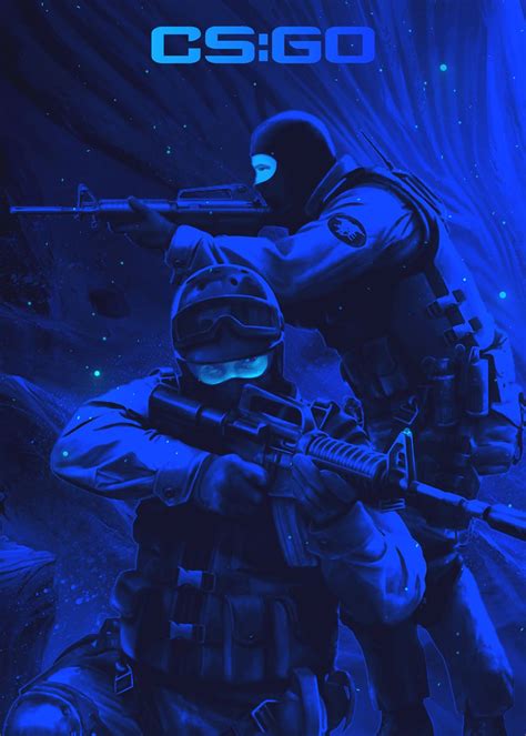 Csgo Counter Strike Cs Metal Poster On Displate Cs Go