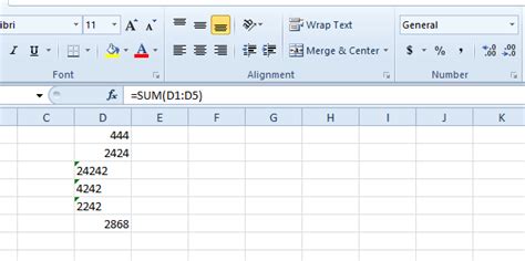 Excel Sum Formula Not Adding Correctly How To Fix