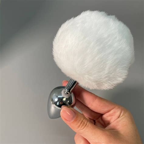 ᐉ Анальна пробка з хвостом 3 5см Art Of Sex Metal Butt Plug Rabbit Tail ️ Секс шоп Інтімка ️