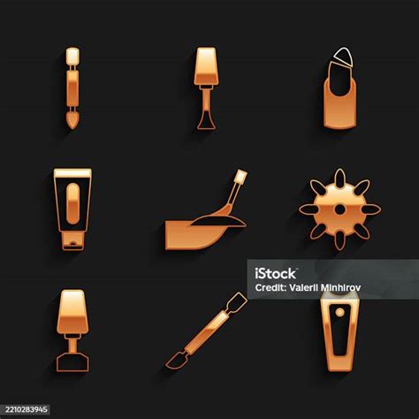 매니큐어 큐티클 푸셔 네일 커터 거짓 손톱 매니큐어 밀링 핸드 크림 튜브 브로큰 및 아이콘을 설정합니다 벡터 0명에 대한 스톡 벡터 아트 및 기타 이미지 Istock