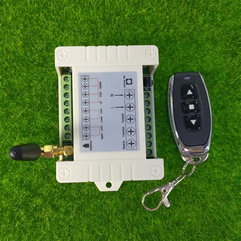 무선 원격 제어 스위치 차고 도어 롤링 도어 전기 커튼 셔터 프로젝션 스크린 모터 Rf 433mhz Dc12v 24v 48v스위치 Aliexpress