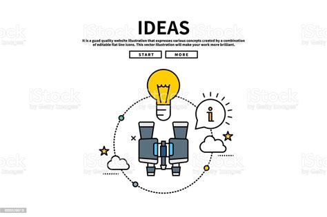 플랫 라인 벡터 그래픽 편집 가능한 웹사이트 일러스트 레이 션 아이디어 개념에 대한 스톡 벡터 아트 및 기타 이미지 개념 개념과 주제 개발 Istock
