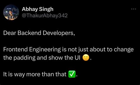 “backend Dev ‘its Just A Ui How Hard Can It Be “frontend Dev
