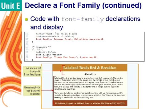 formatting text with css objectives assess web fonts
