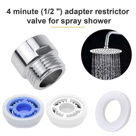 ☇shower Adapter Flow Reducer Limiter 6 8 L Min Flow Regulator Restrictor Shower Hose Washer Wate