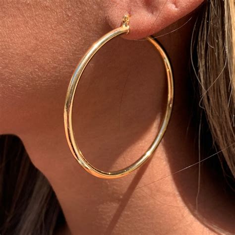Large Gold Hoop Earrings Etsy