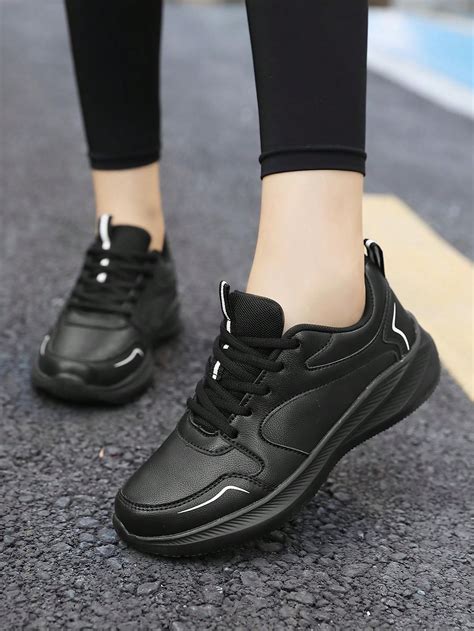 Chef Female Oil Proof Waterproof Pure Black Soft Sole Kitchen Non Slip