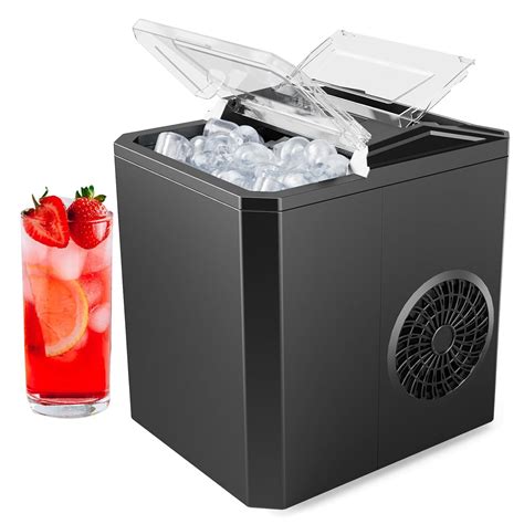 Olixis Ice Maker Machine 26lbs In 24hrs 9 Ice Cubes In 6