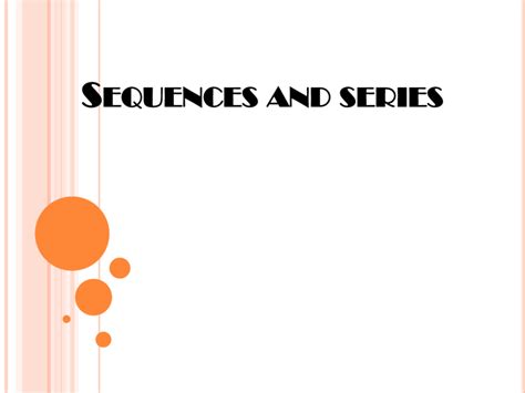 Sequences And Series Arithmetic And Geometric