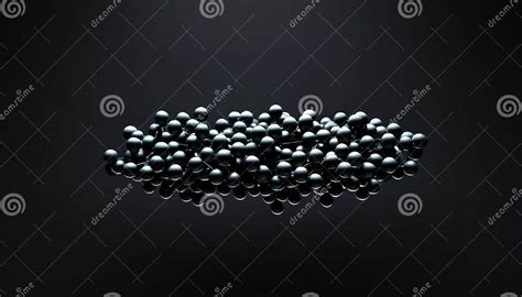 Floating Metallic Spheres In Dark Ambient Stock Image Image Of Symmetry Cluster 330064643