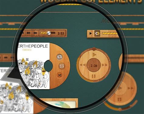 Wooden GUI Set More Than 1000 Design Elements For Your Next Web Software Project Bypeople