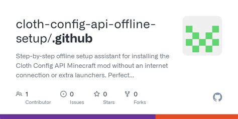 github cloth config api offline setup github step by step offline