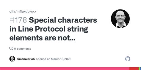 Special Characters In Line Protocol String Elements Are Not Escaped · Issue 178 · Offainfluxdb