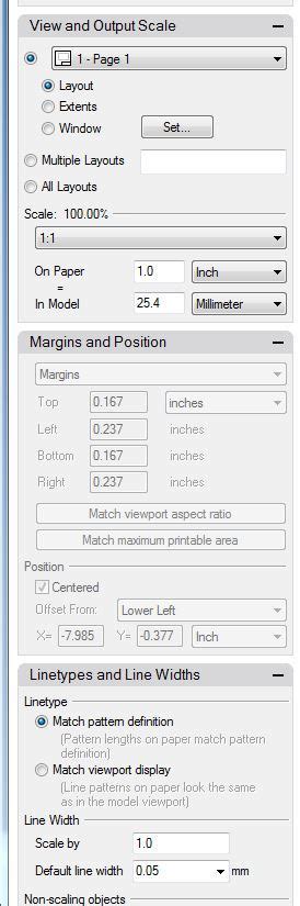 Print Margins And Position Grayed Out Rhino For Windows