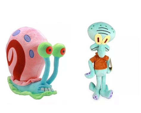 Gary Snail And Squidward 12 High Quality Plush Stuffed Spongebob Squarepants New