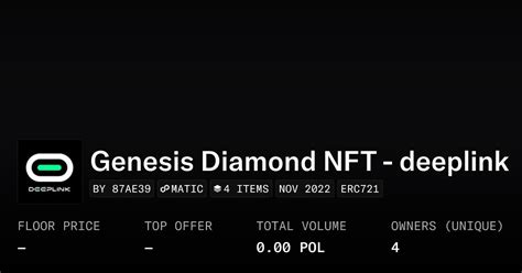 Genesis Diamond Nft Deeplink Collection Opensea