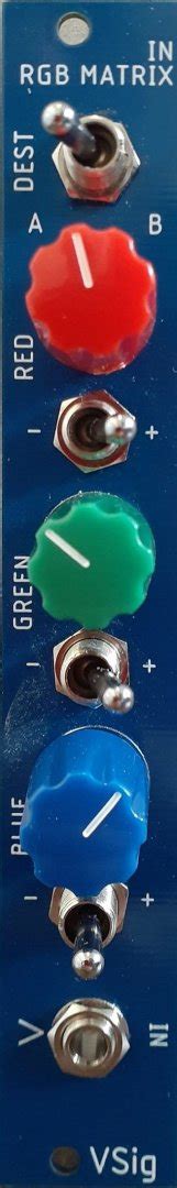 Visible Signals Rgb Matrix Input Eurorack Module On Modulargrid