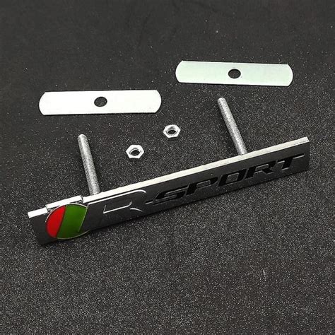 3d Metal R Sport Emblem Bil Front Grill Logo Trunk Fender Decal Badge För Jaguar R Xj F Pace Xe