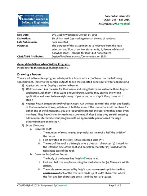 concordia comp 248 assignment 2 pdf computer programming computing