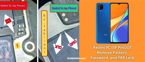 Redmi 9c Isp Pinout To Remove Pattern Password And Frp Lock