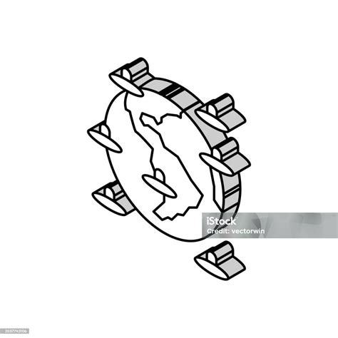 외계인 침략 행성 아이소 메트릭 아이콘 벡터 일러스트 레이 션 날기에 대한 스톡 벡터 아트 및 기타 이미지 날기 등측투영법 문서 Istock