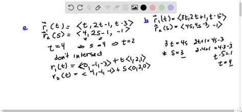 In Each Case Determine Whether Or Not The Lines Have A Single Point Of Intersection If They