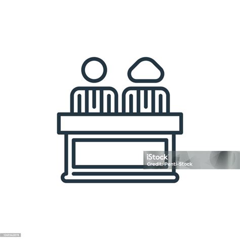 흰색 배경에서 격리된 디렉터 벡터 아이콘입니다 웹 사이트 디자인 및 모바일 앱 개발을 위한 개요 씬 라인 디렉터 아이콘 씬 선