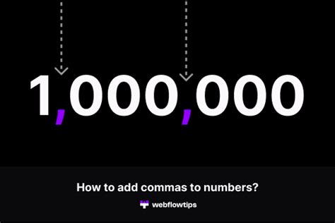 Add Commas To Numbers Webflow