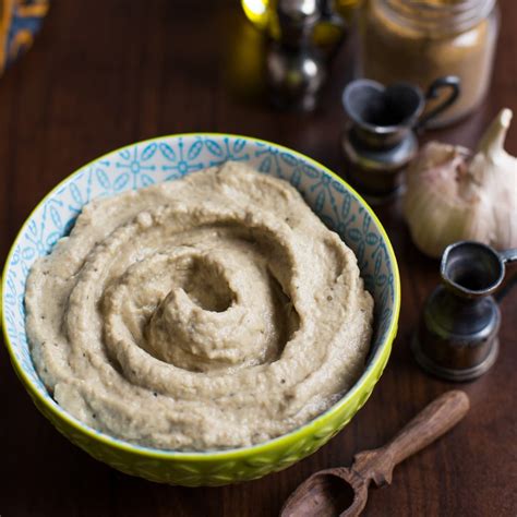 Baba Ganoush Roasted Eggplant Dip Electric Blue Food