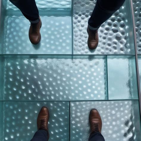 Bumpy Glass Walkway With Clear View Stable Diffusion Online