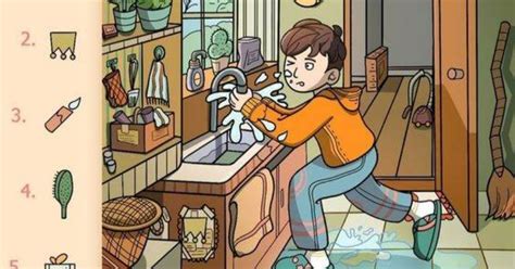 brain teaser can you find the six hidden objects within 15 seconds in
