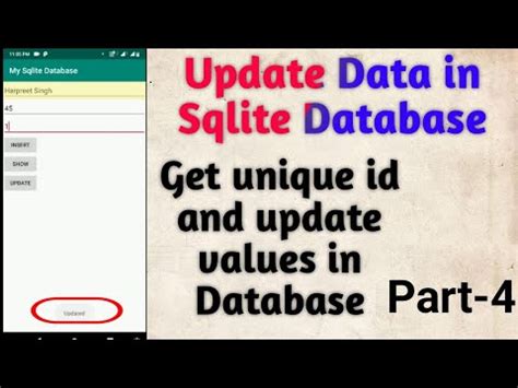 How To Update Data In Sqlite Database In Android App Harpreet Studio