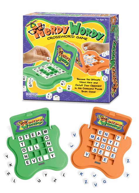 Nerdy Wordy Crossword Game Fat Brain Toys