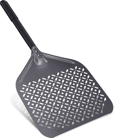 Nutuni 12 Inch Rectangular Pizza Peel 12 X 14 Perforated
