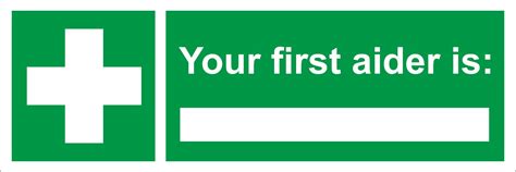 Ss018sa First Aider Is Castle Promotions