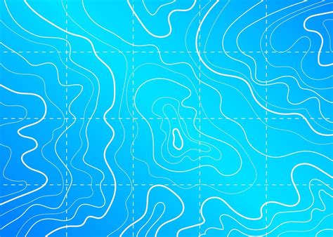 Sea And Ocean Contour Topographic Map Topography 46636835 Vector Art