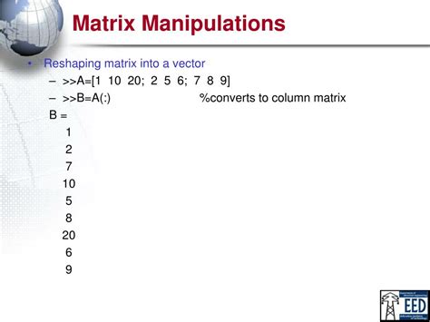 Ppt Matlab Vectors And Matrices Powerpoint Presentation Free Download Id4061872