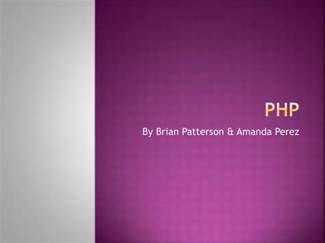 Ppt Php Powerpoint Presentation Free Download Id1436538